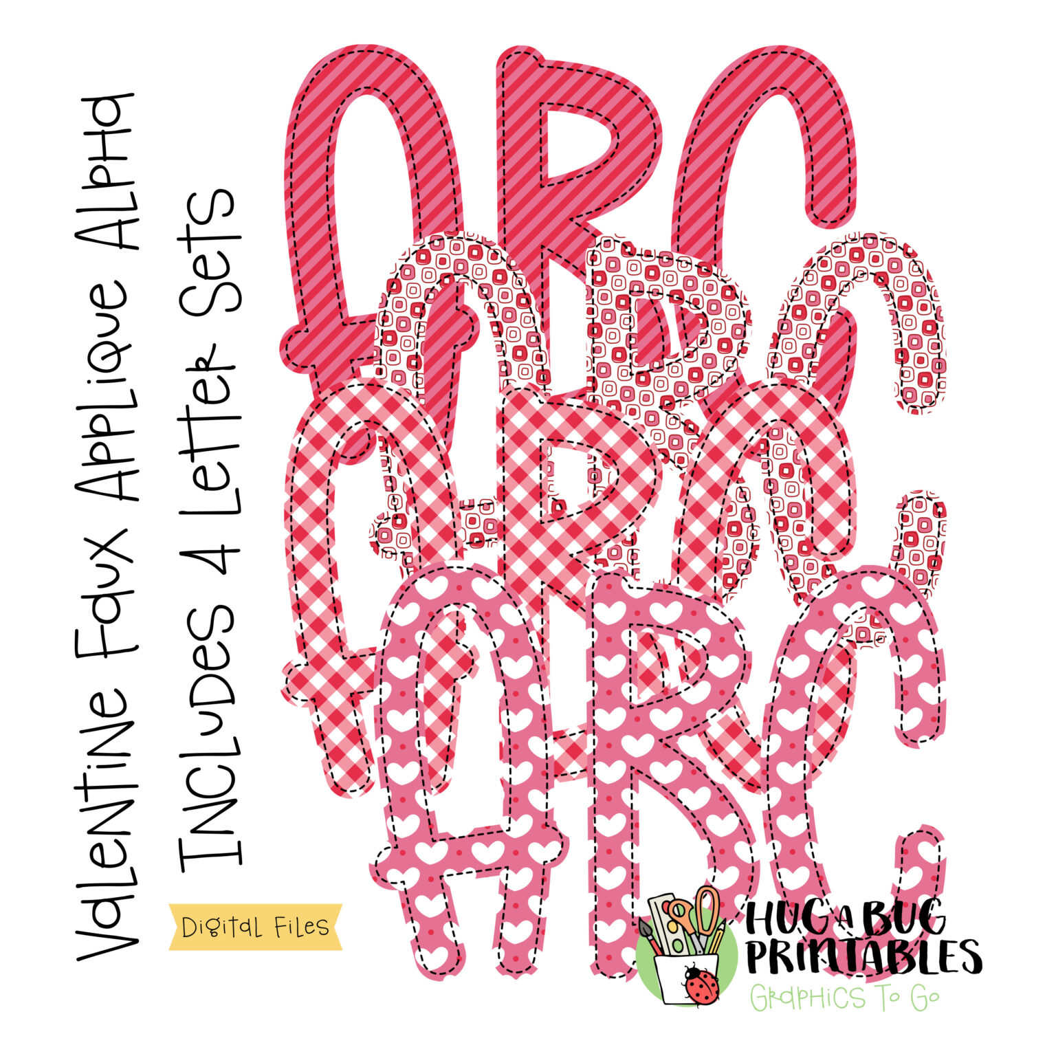 Alpha/Letter Sets - Hug A Bug Printables